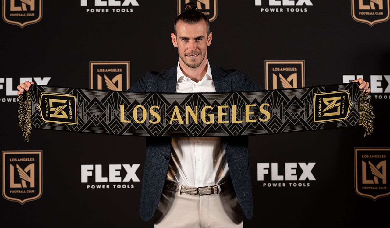 La presentación en fotos de un feliz Gareth Bale con LAFC