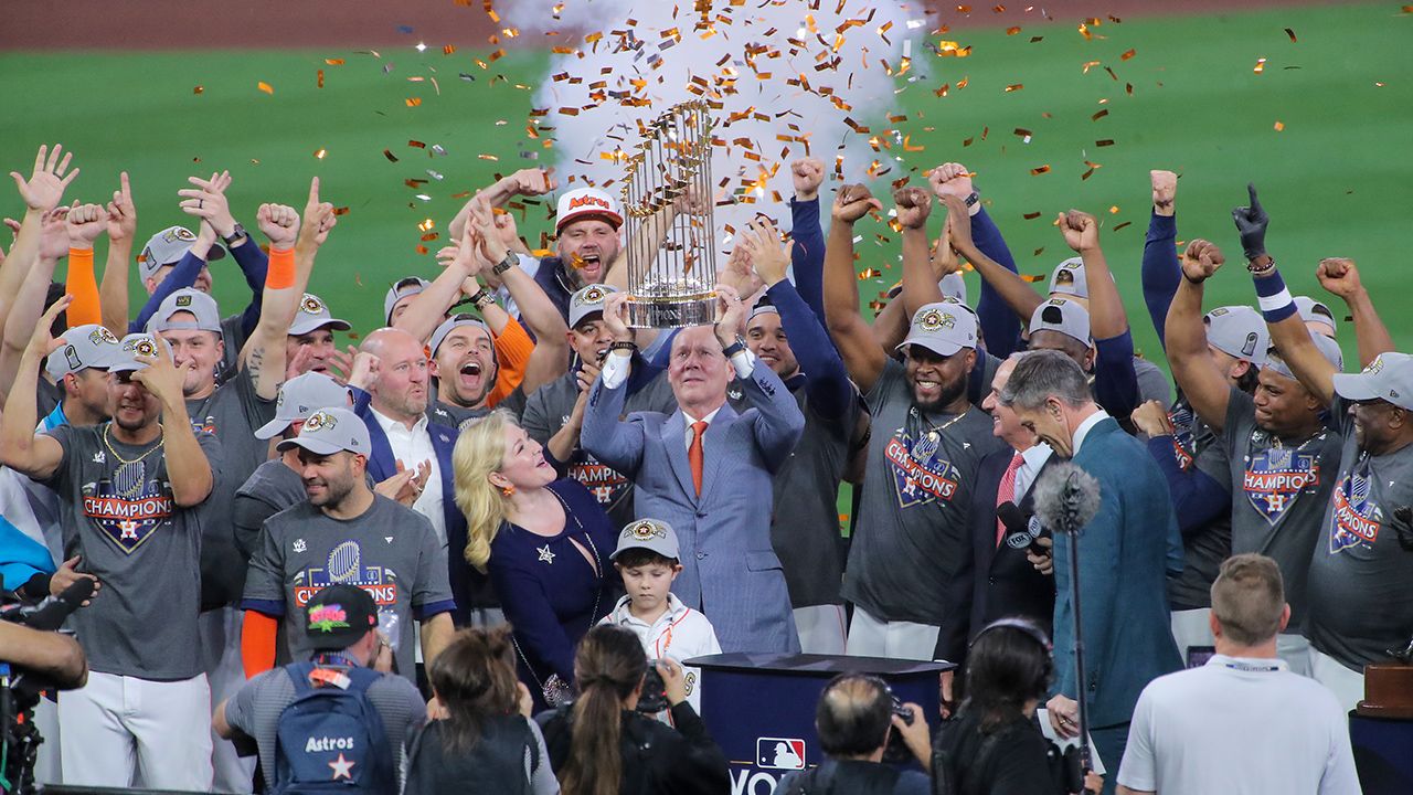 La celebración de los Astros llegó hasta el espacio