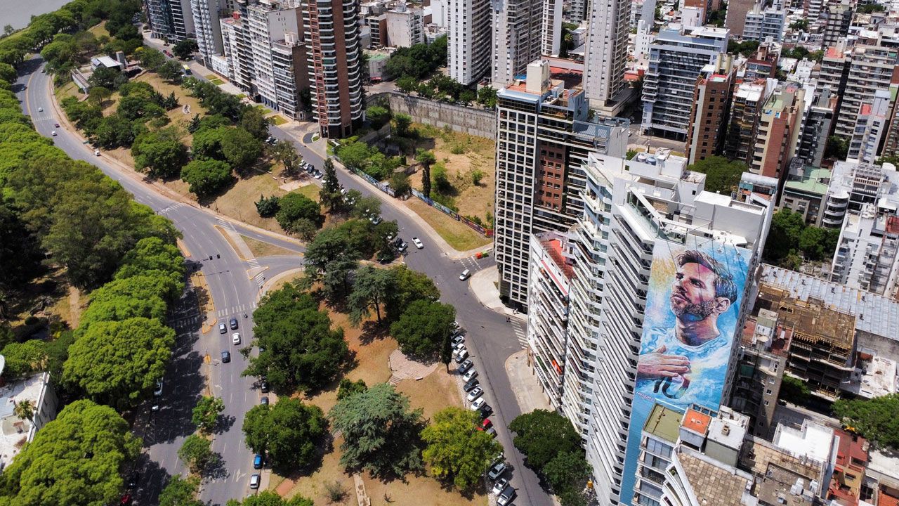 La ciudad de Rosario tiene un ídolo, Lionel Messi