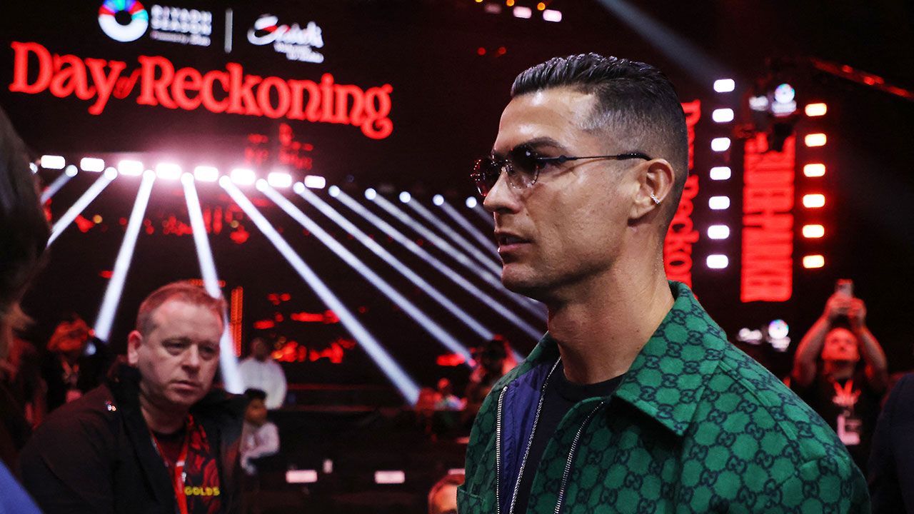 Cristiano Ronaldo, el invitado de honor en la velada de boxeo