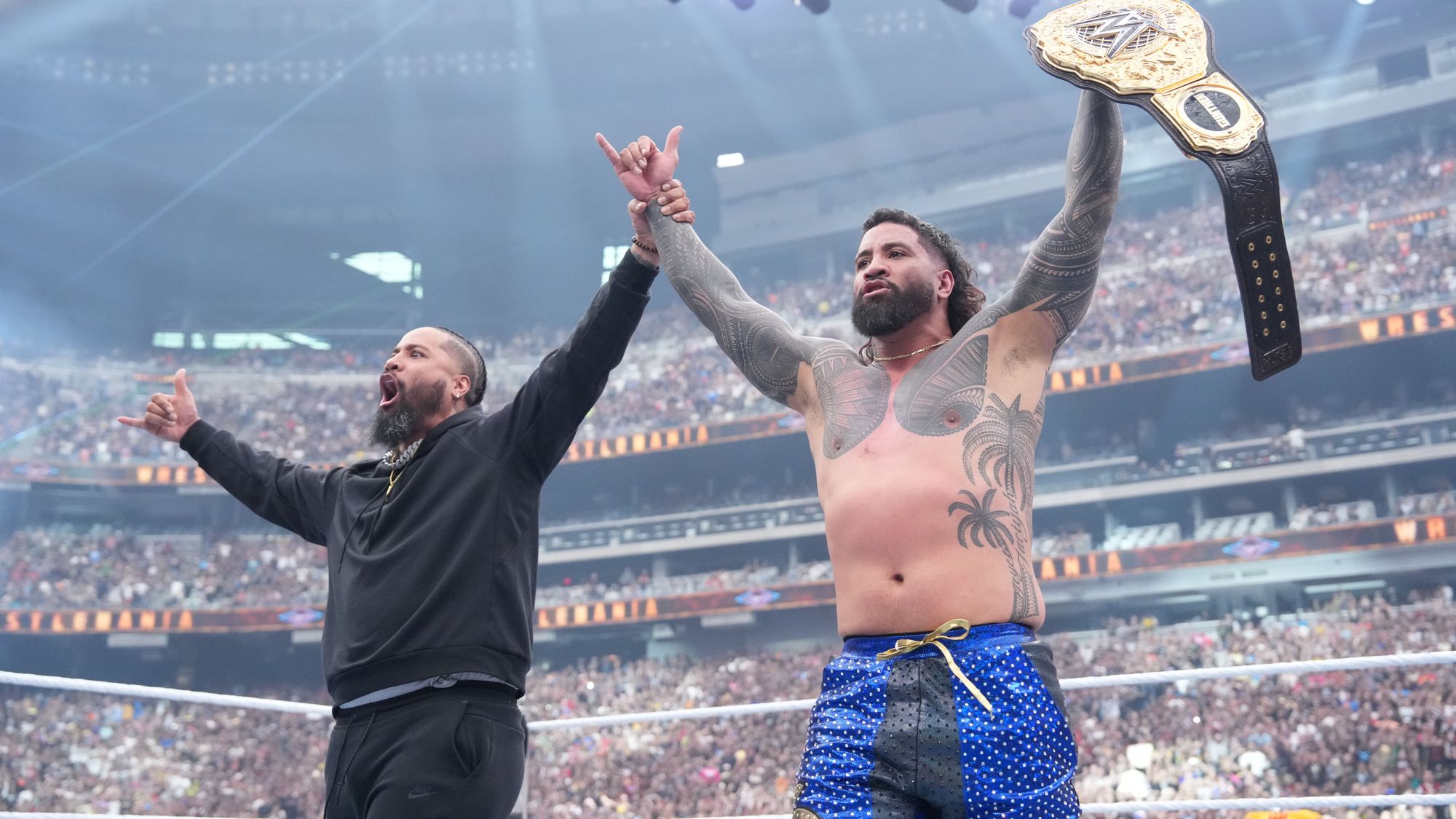 Jey Uso fue protagonista del momento Wrestlemania